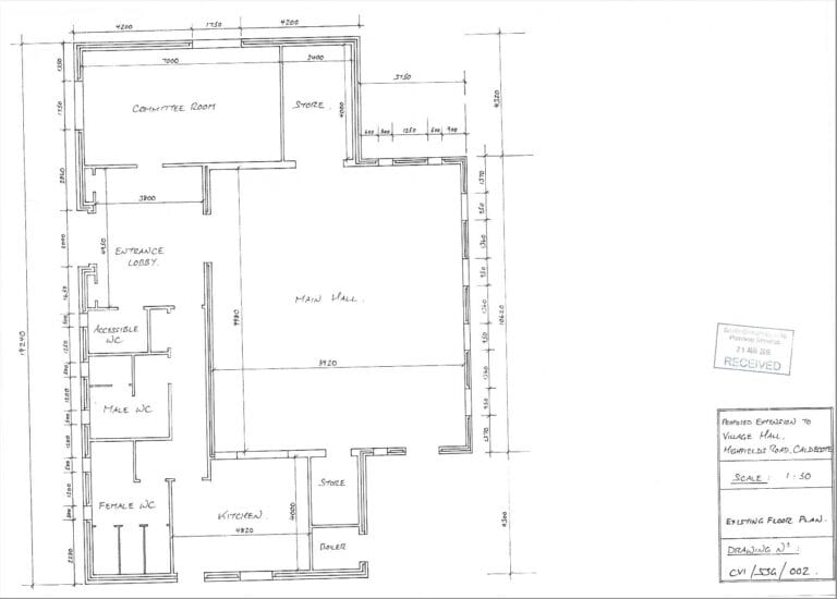 Floorplan | Caldecote Village Hall